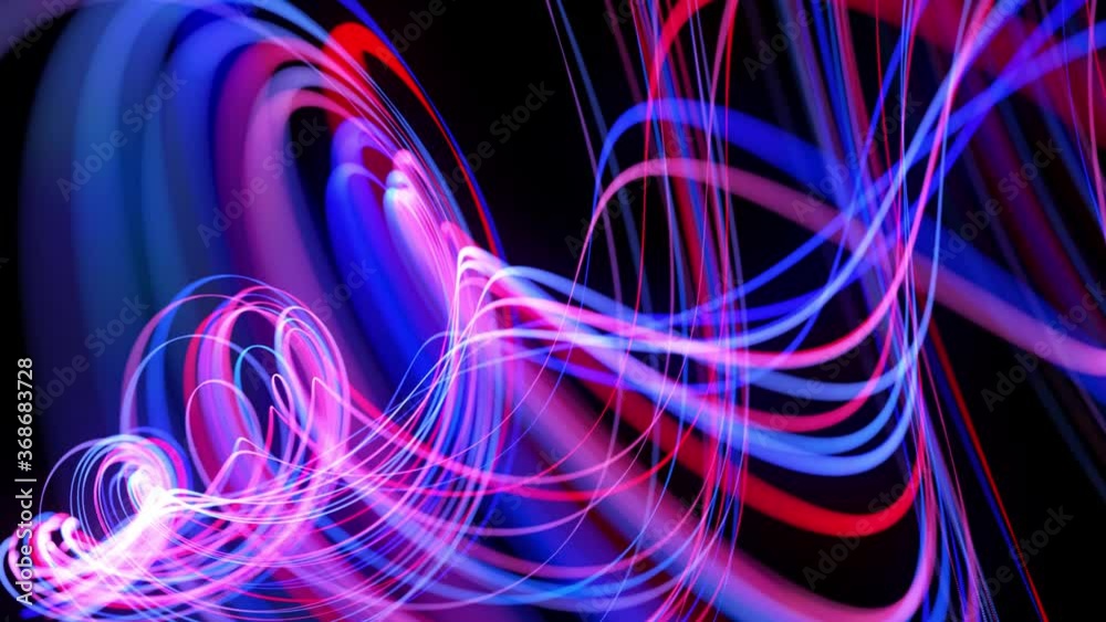 Light flow bg in 4k. Abstract looped background with light trails ...