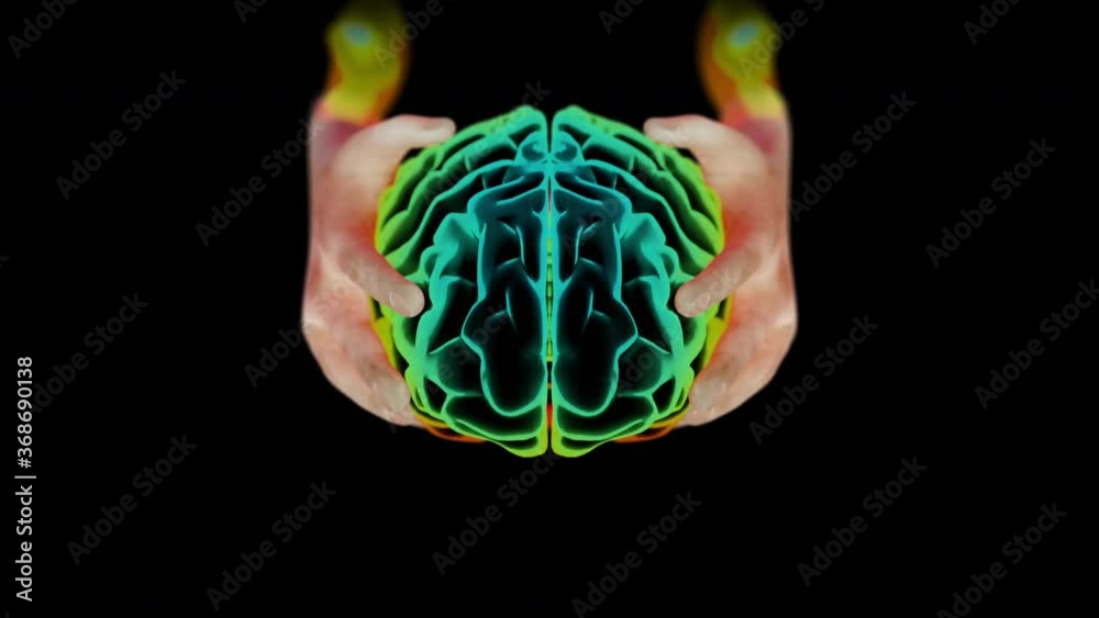 Brain Scan Representing Transcendental Gamma Brain Wave States in 3D ...