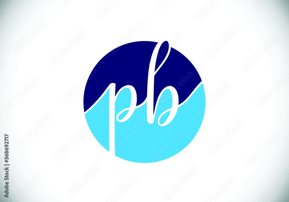 P B Initial Letter Logo design, Graphic Alphabet Symbol for Corporate ...