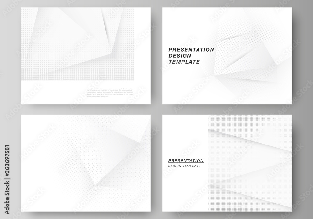 Vector layout of the presentation slides design business templates ...