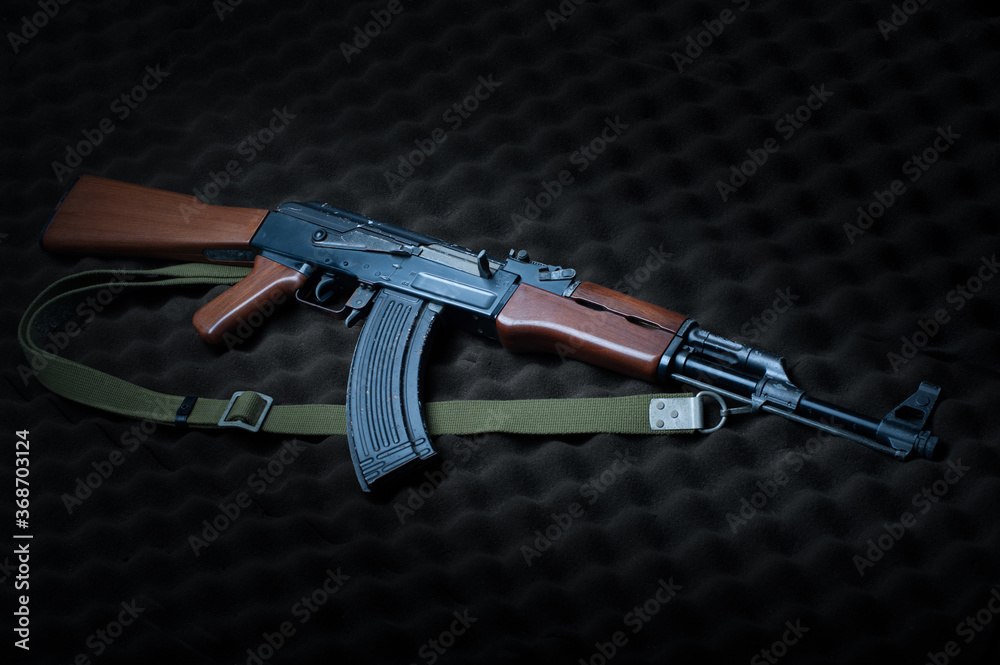 Famous Russia's assault rifle Kalashnikov AK-47 Stock Photo | Adobe Stock