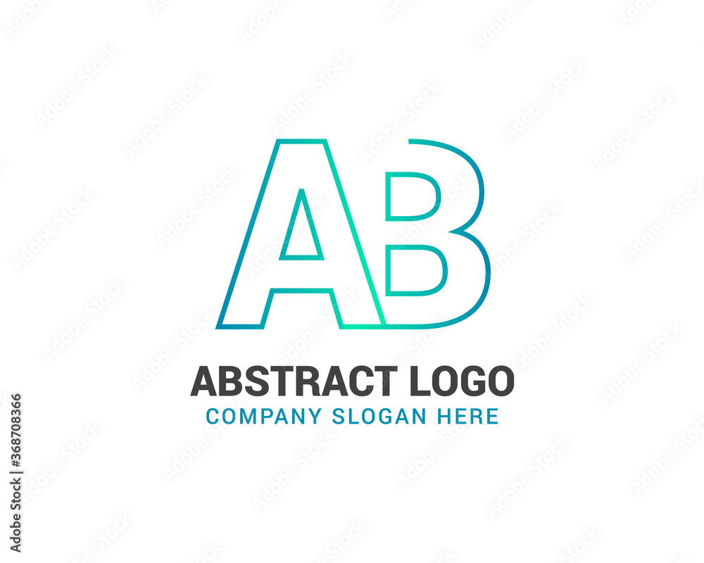 AB letter logo, Modern AB logo design, Logo for company Stock Vector ...