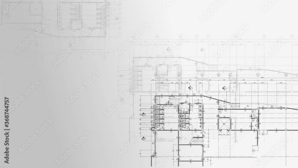 Blueprints: architectural drawings - architectural plan of a modern ...