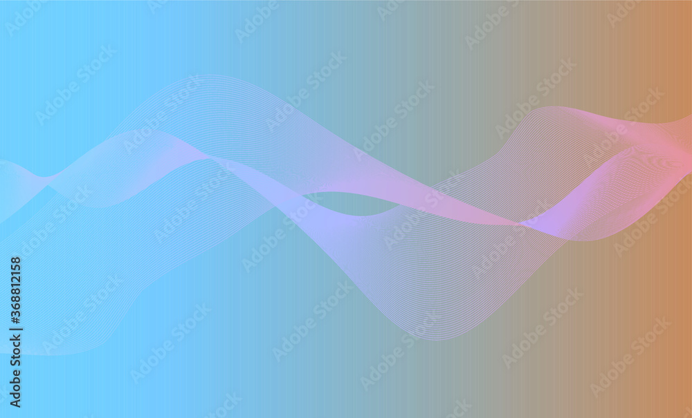 abstract blue background. Wave. Waviness. Light gradient background ...