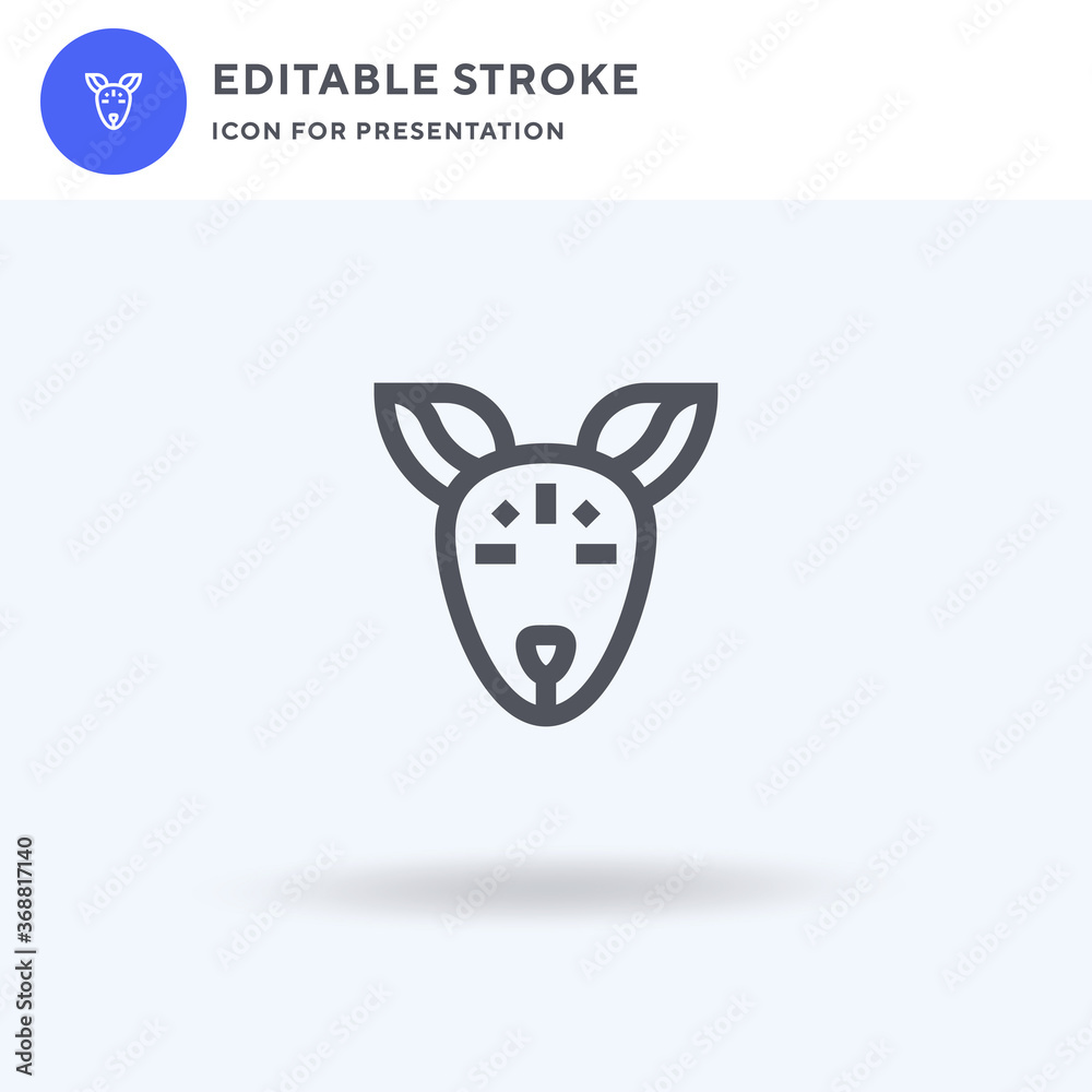 Xoloitzcuintle icon vector, filled flat sign, solid pictogram isolated on white, logo ...