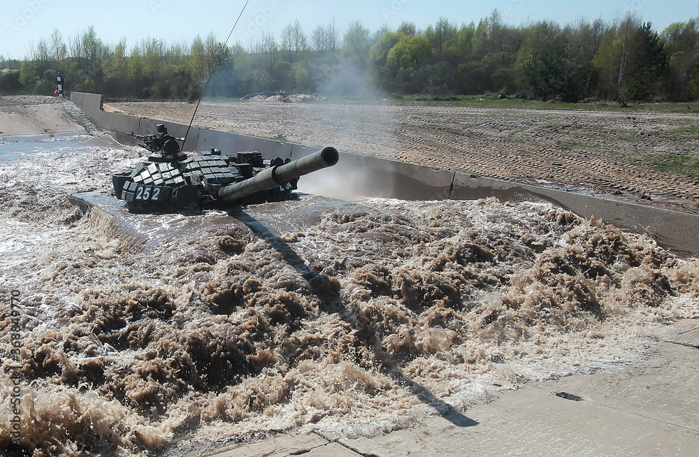 The main battle tank of the Russian army T-72.The main battle tank of ...