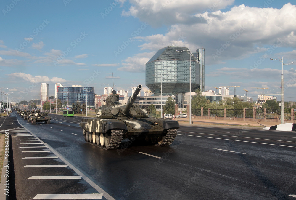 The main battle tank of the Russian army T-72.The main battle tank of ...