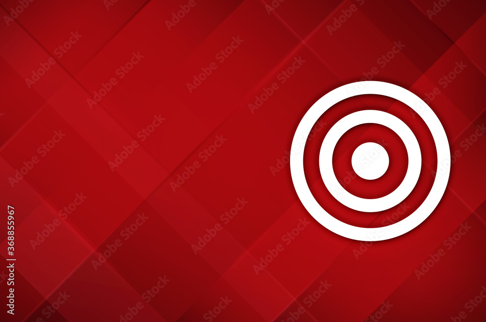 Target icon modern layout design abstract red background illustration ...