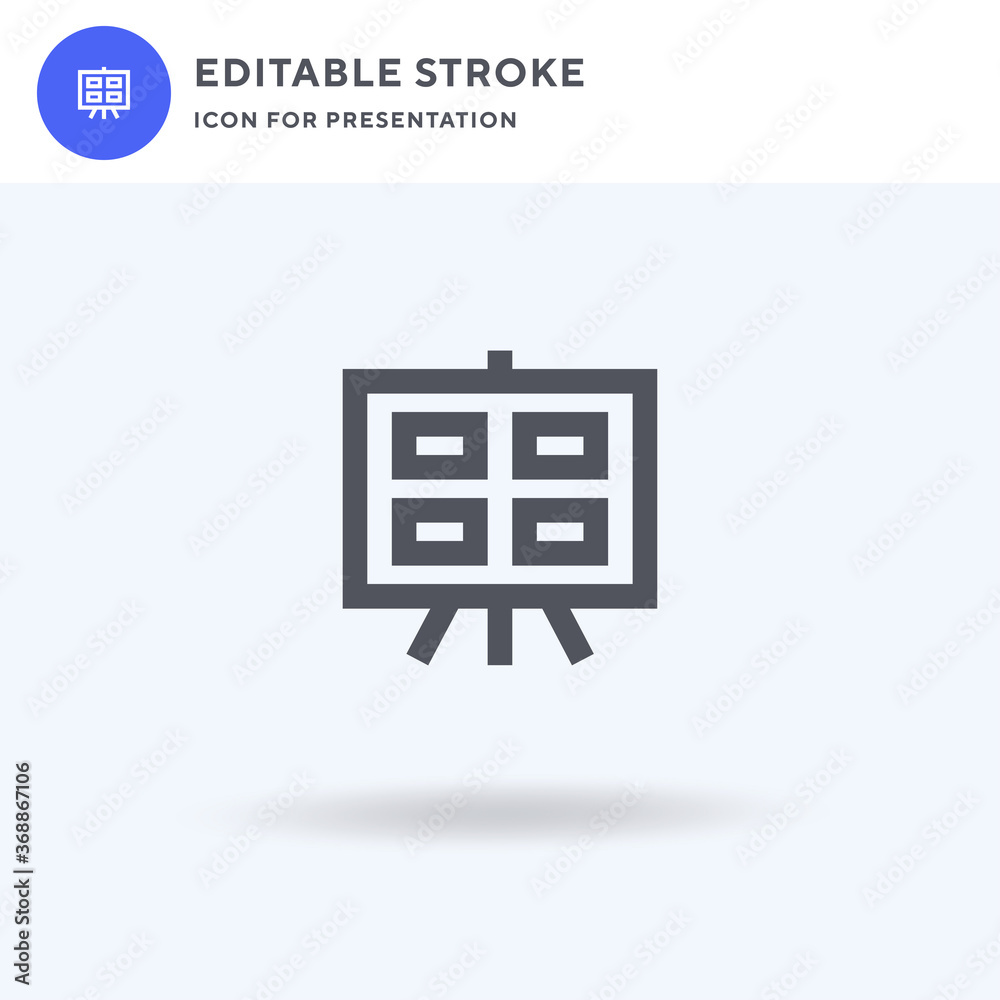 Storyboard icon vector, filled flat sign, solid pictogram isolated on ...