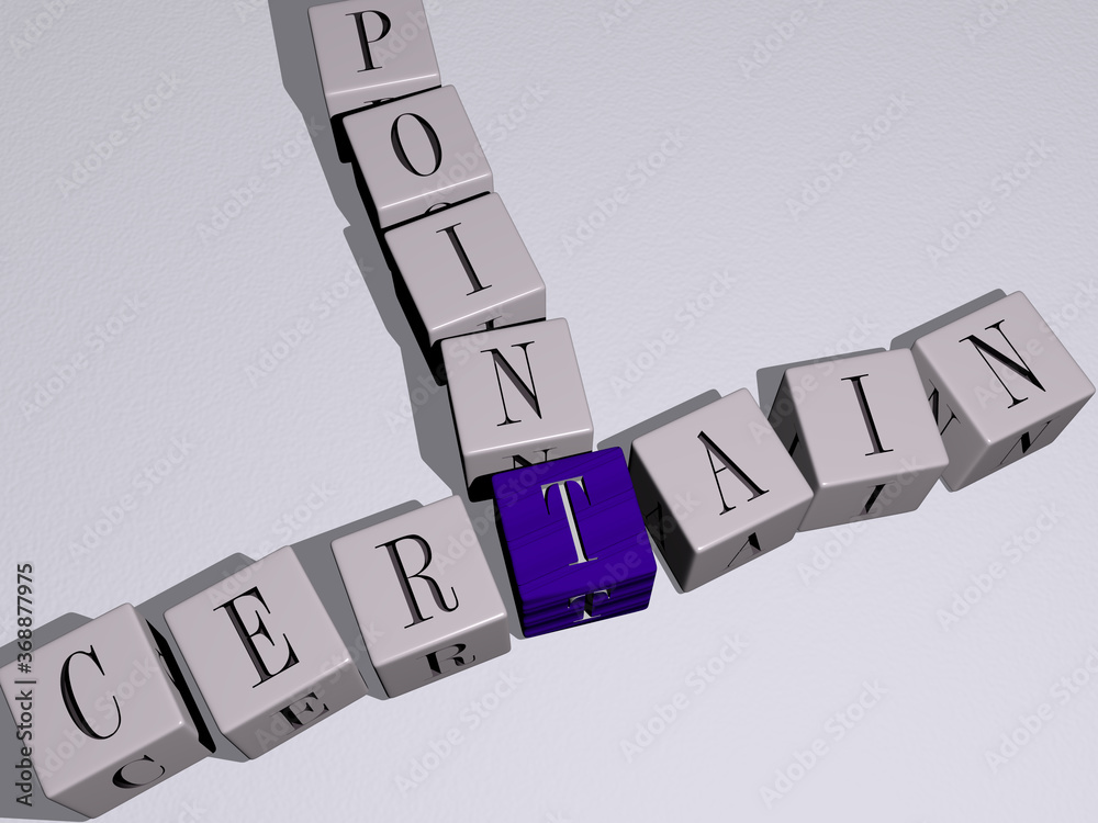 certain point combined by dice letters and color crossing for the ...