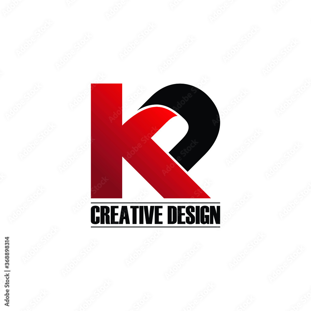 Letter KP simple monogram logo design vector Stock Vector | Adobe Stock