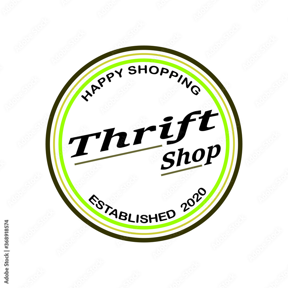 Simple Thrift Shop logo for Thrift Shop. Stock Vector | Adobe Stock