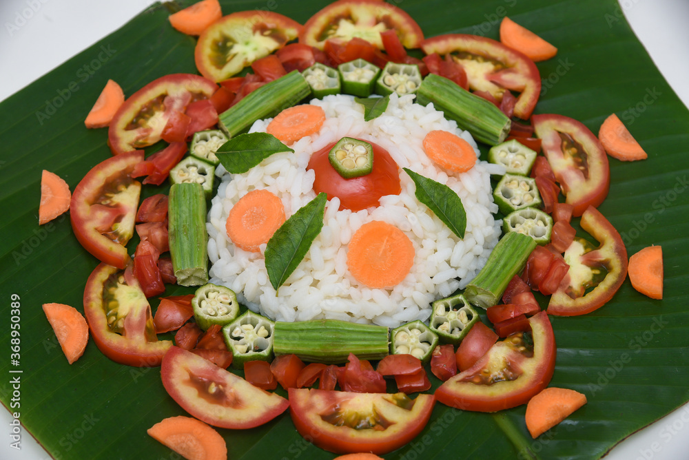 Kerala harvest festival Onam celebration, Kerala South India. Pookalam ...