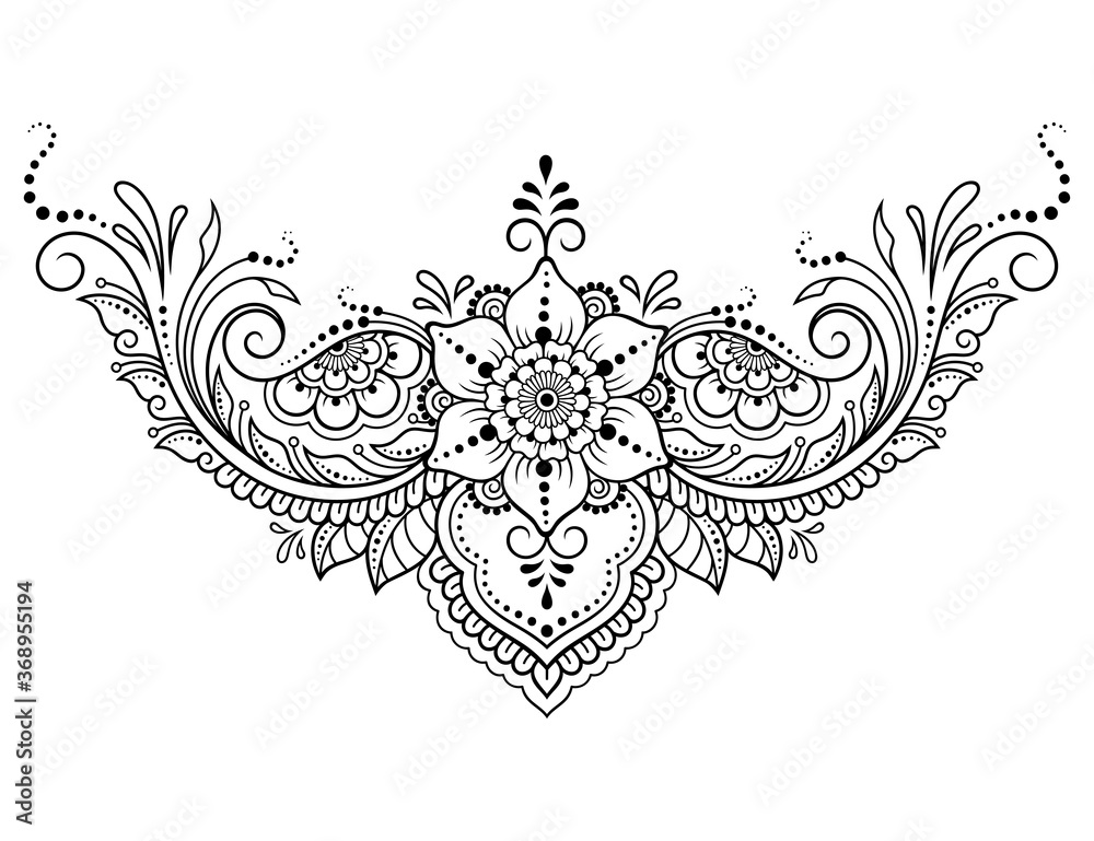 Henna Flower Pattern