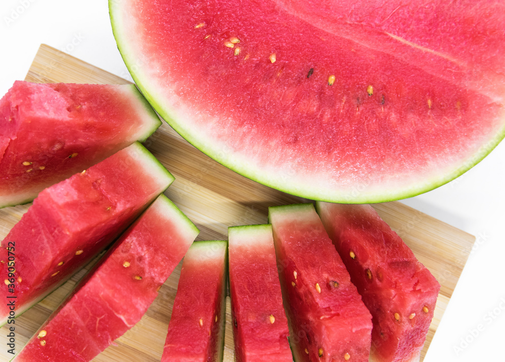 fresh sliced watermelon Stock Photo | Adobe Stock