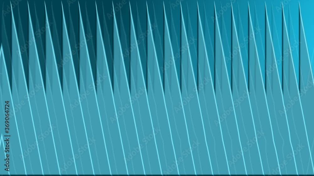 Scrolling blue 3d triangle shapes, animated video background, abstract ...