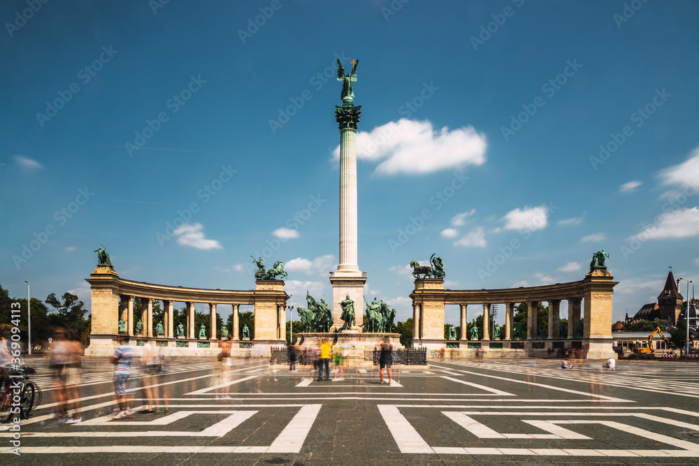 Millennium Monument on the Heroes' Square Stock Photo | Adobe Stock