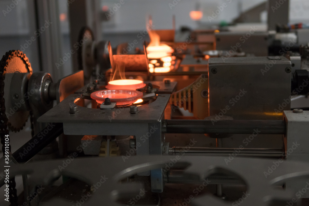 Fusion machine. Sample preparation making glass beads for XRF analysis ...