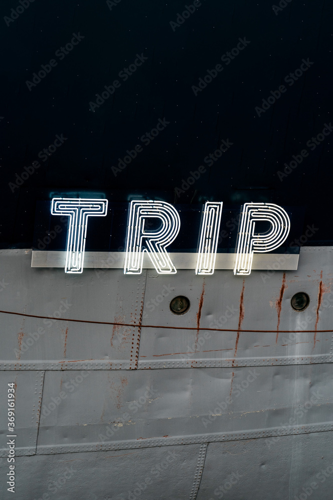 TRIP Neon sign Stock Photo | Adobe Stock
