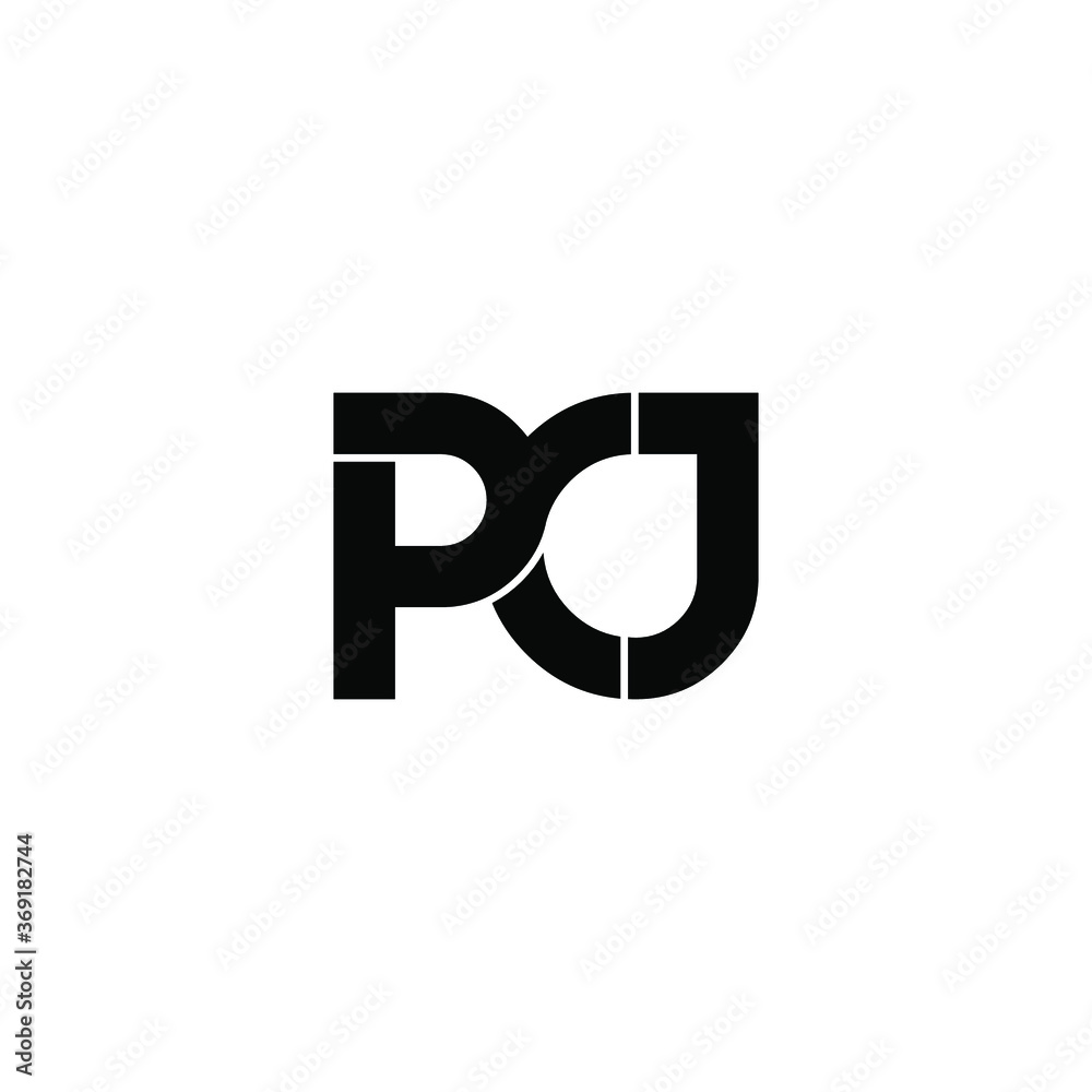 pcj letter original monogram logo design Stock Vector | Adobe Stock