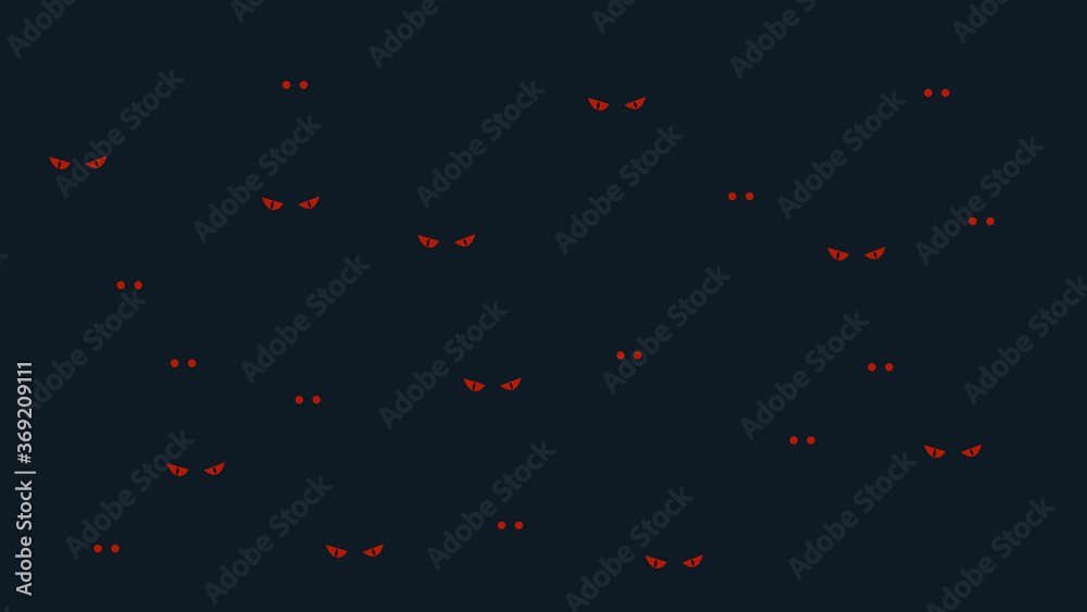 Scary evil eyes in the dark background. Red eyes of monsters on black ...