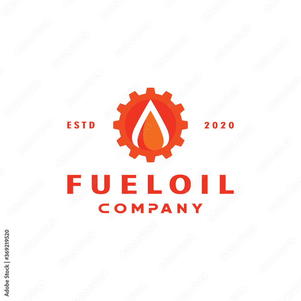 fuel oil logo industry company symbol vector design Stock Vector ...