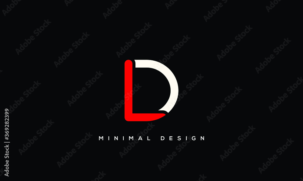 DL letter logo alphabet monogram icon symbol Stock Vector | Adobe Stock