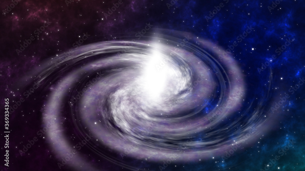 Screen Flying to Rotating Spiral Galaxy Space Floating Space Background ...