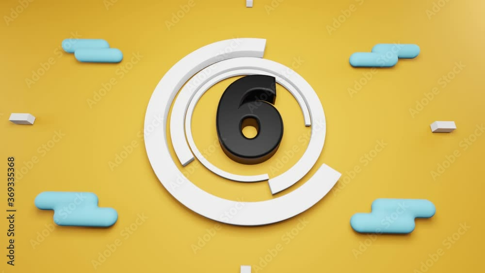 Special 3D Countdown animation From Ten To One ( 10 - 1 ) Numbers ...