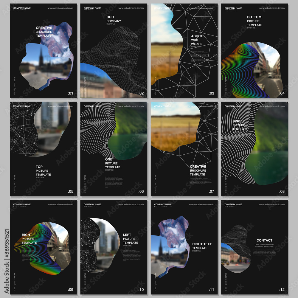 A4 brochure layout of covers design templates for flyer leaflet, A4 ...