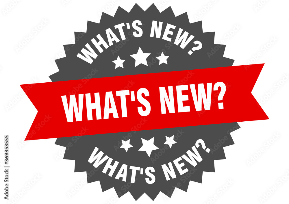 what's new? round isolated ribbon label. what's new? sign Stock Vector ...