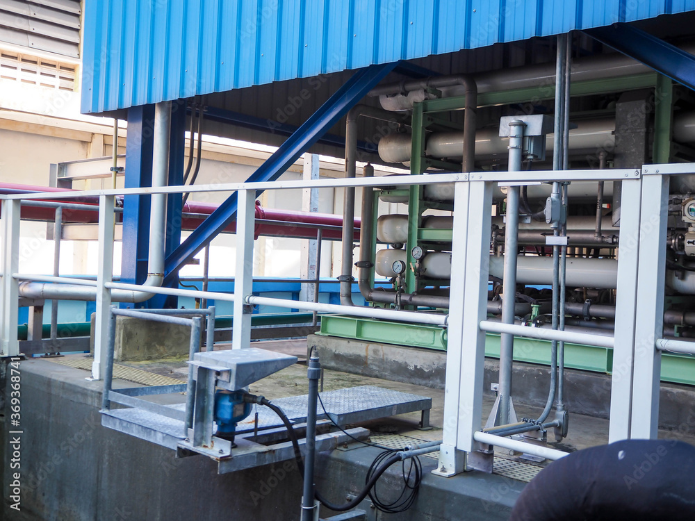 Level transmitter by radar type was installed in power plant for ...