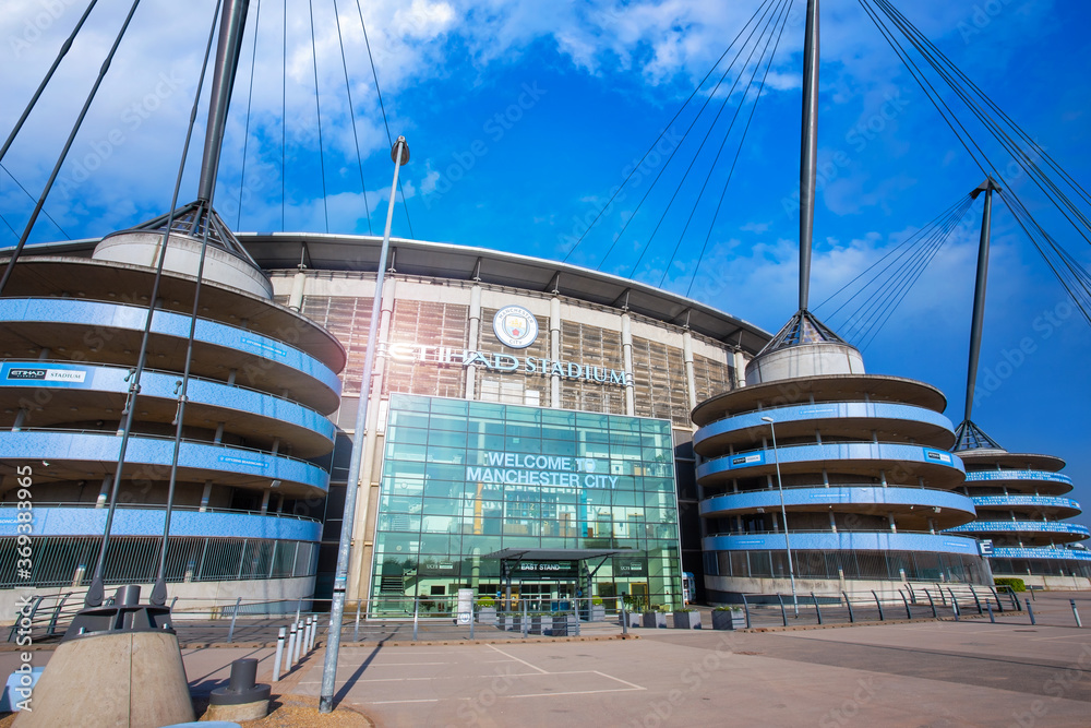Manchester, United Kingdom - May 19 2018: Manchester City Football Club ...