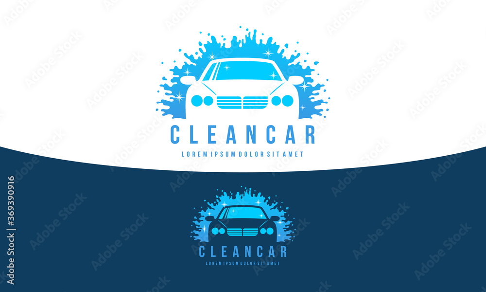 Car Wash Logo - Clean Car Vector Stock Vector | Adobe Stock