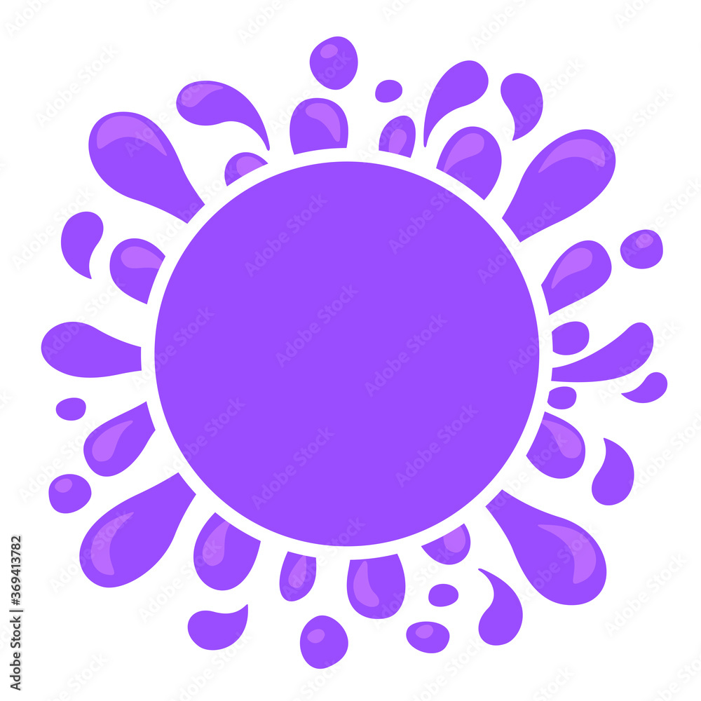 purple splash grape juice and circle for copy space background, graphic ...