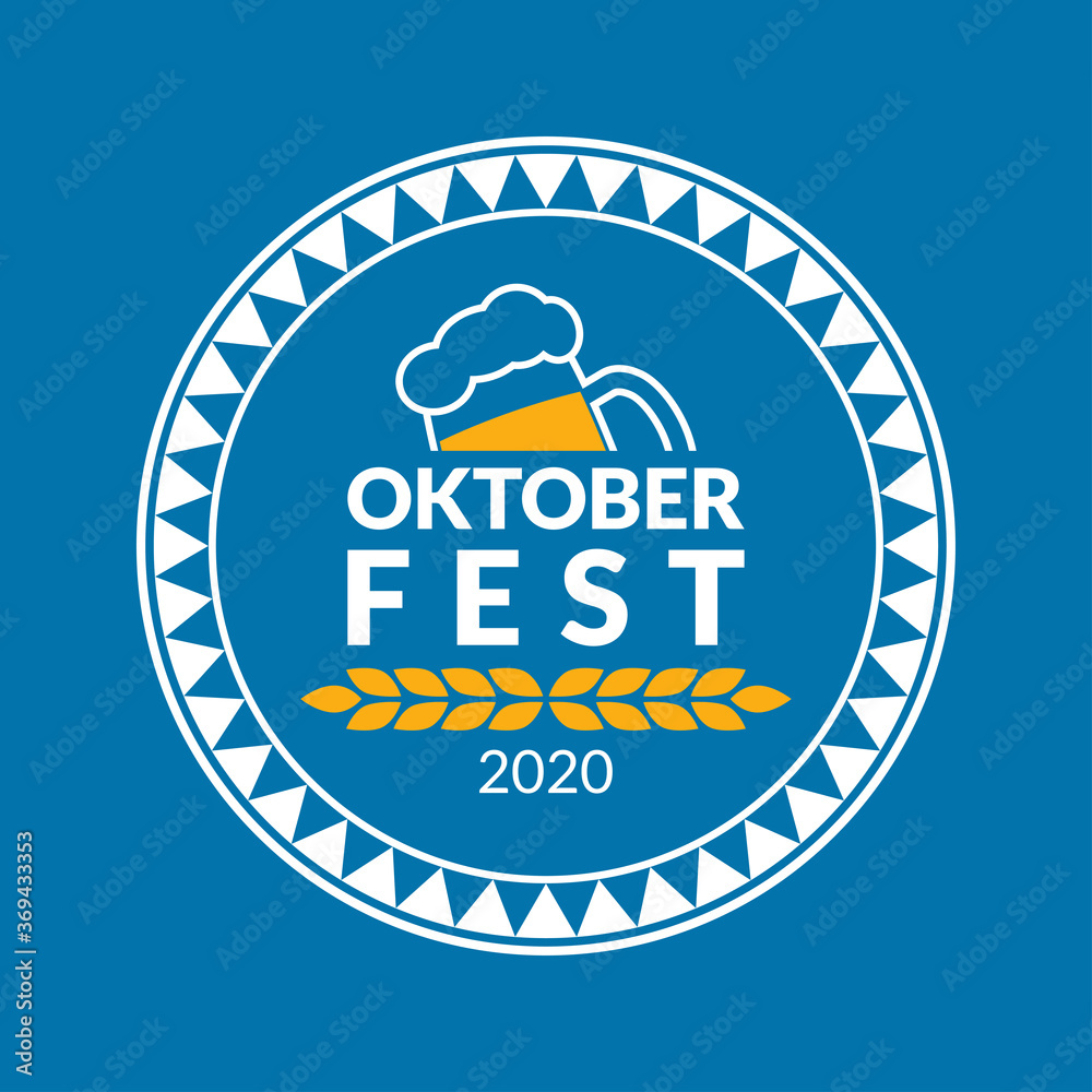 Oktoberfest logo, badge or label set. Beer festival poster or banner ...