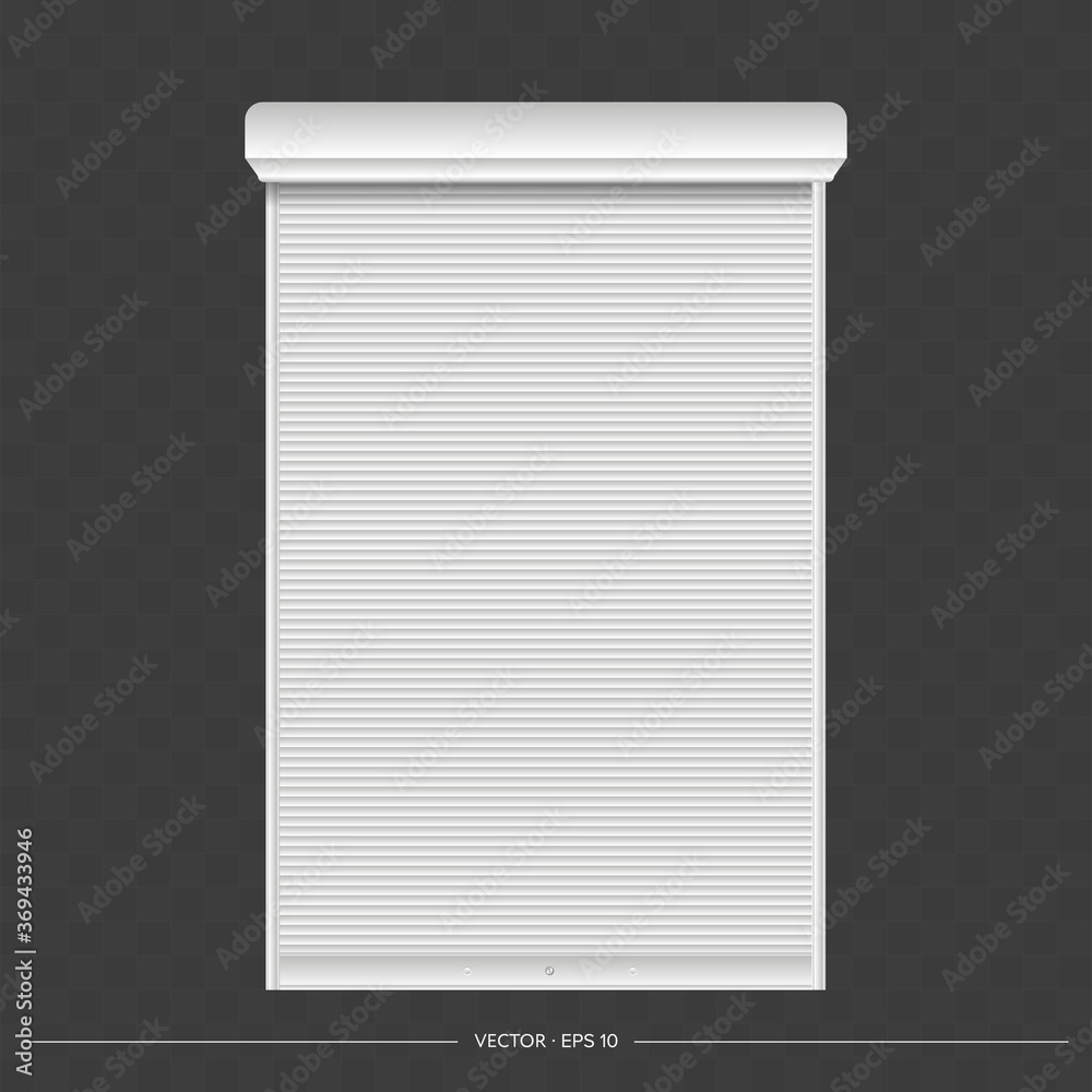Roller shutter for window 3d. Closed roller shutter for a window ...