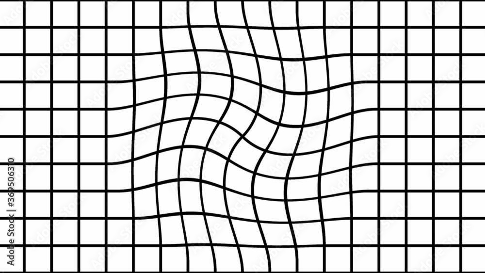 Abstract CGI motion background with animated deforming black and white ...