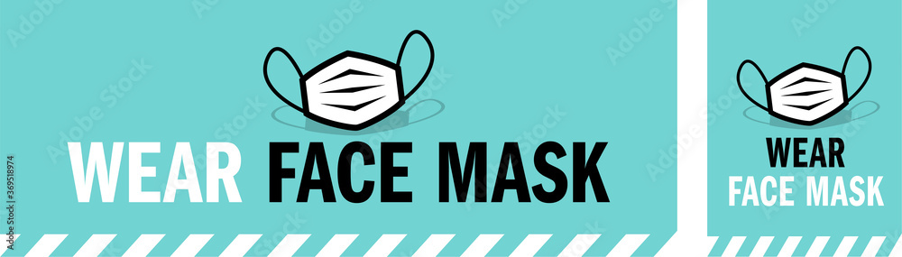 Wear face mask Stock Vector | Adobe Stock