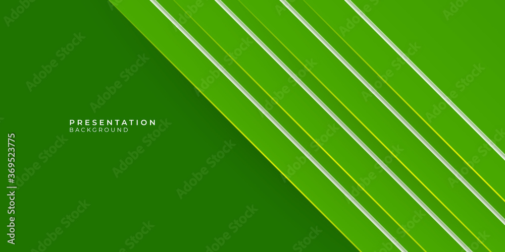 Green abstract background for presentation design Stock Vector | Adobe ...
