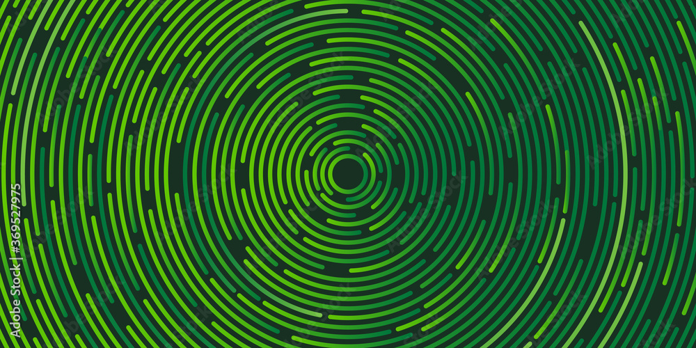 Green abstract cricle carve background. Paper art style of nature ...