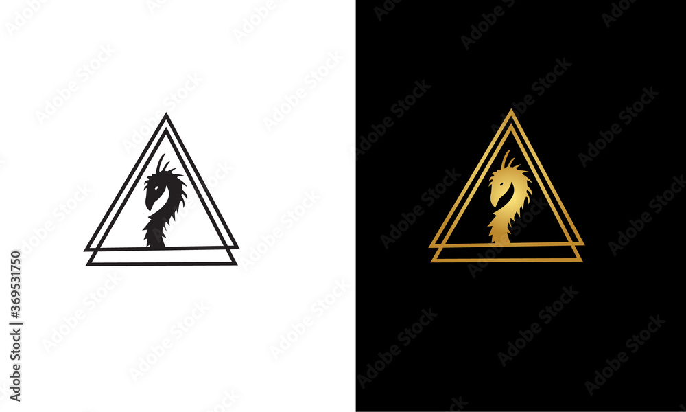 Minimal gold Deer logo with line art .vintage labels, badges logo ...