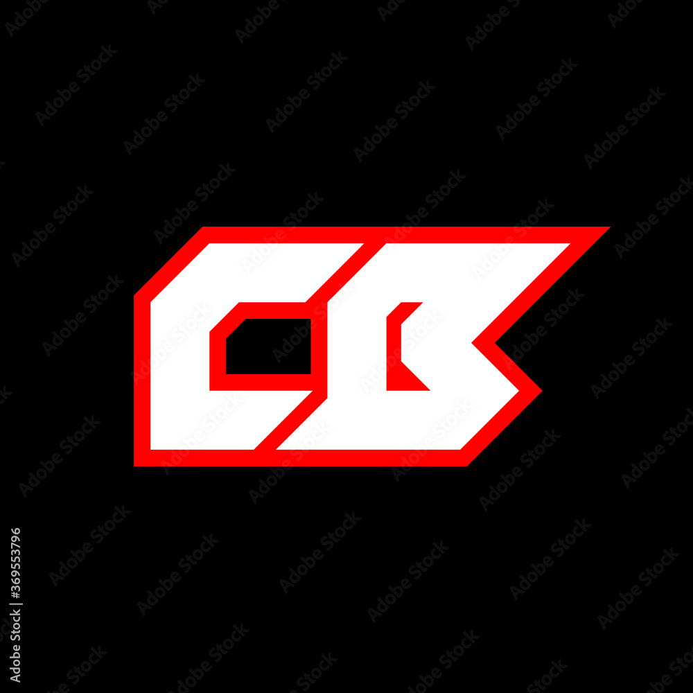 CB logo design, initial CB letter design with sci-fi style. CB logo for ...