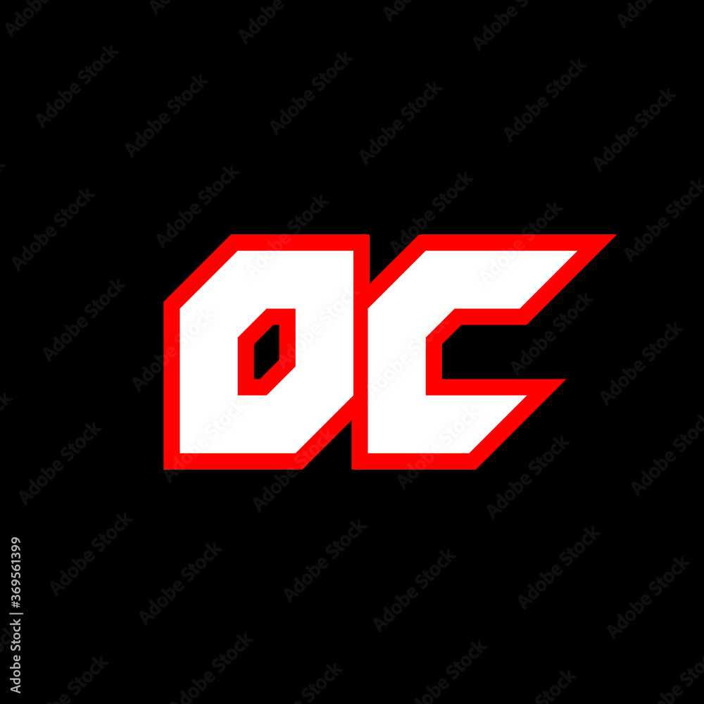 OC logo design, initial OC letter design with sci-fi style. OC logo for ...