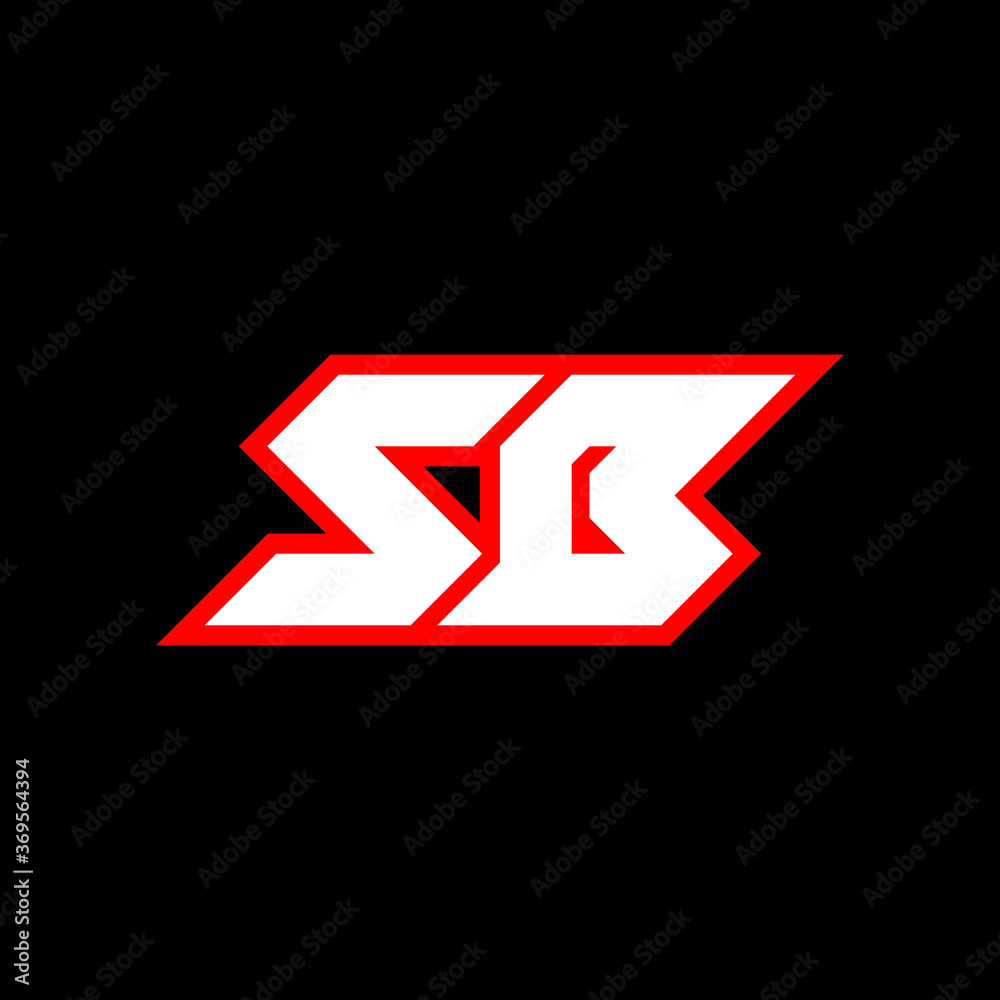 SB logo design, initial SB letter design with sci-fi style. SB logo for ...
