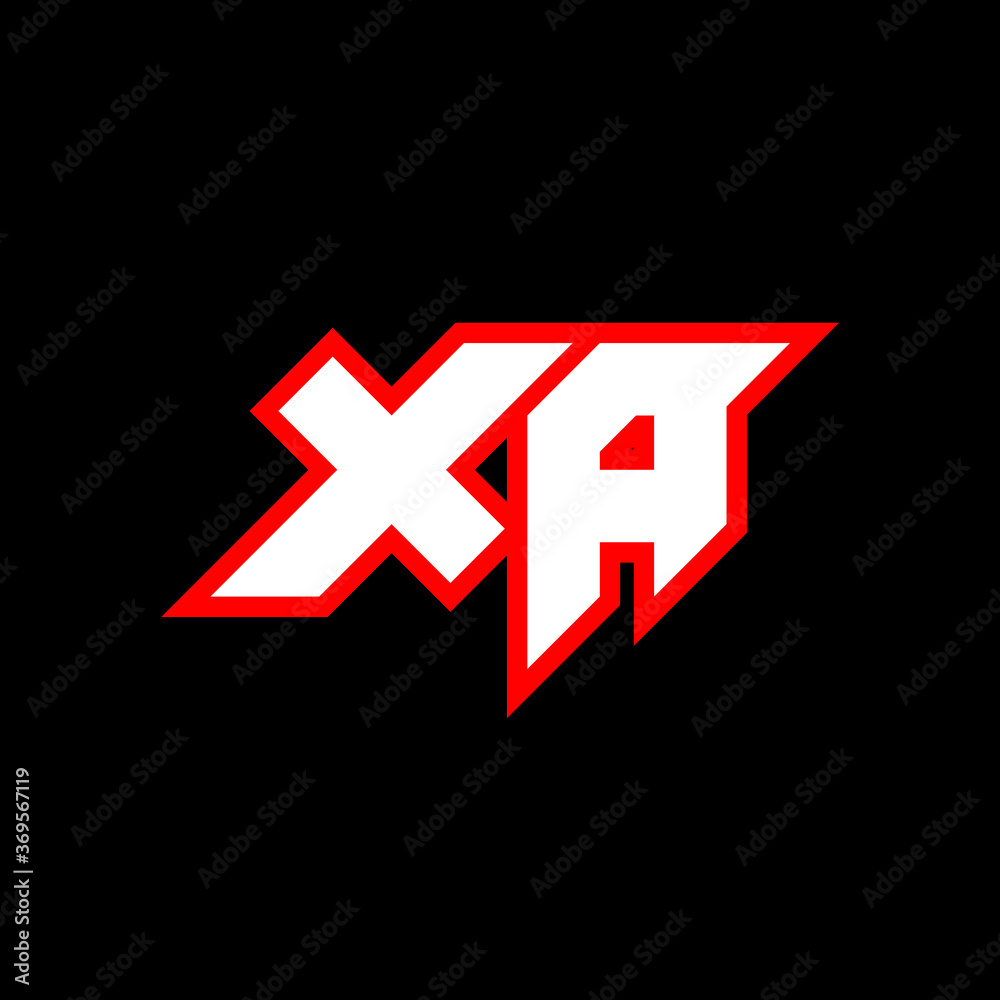 XA logo design, initial XA letter design with sci-fi style. XA logo for ...