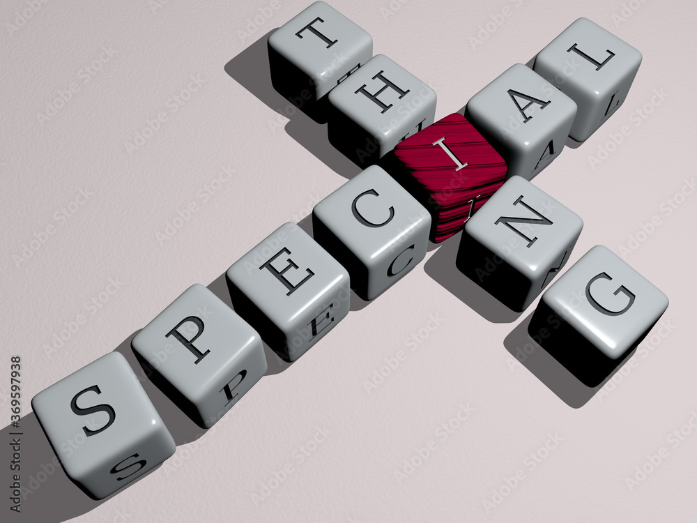 special thing combined by dice letters and color crossing for the ...