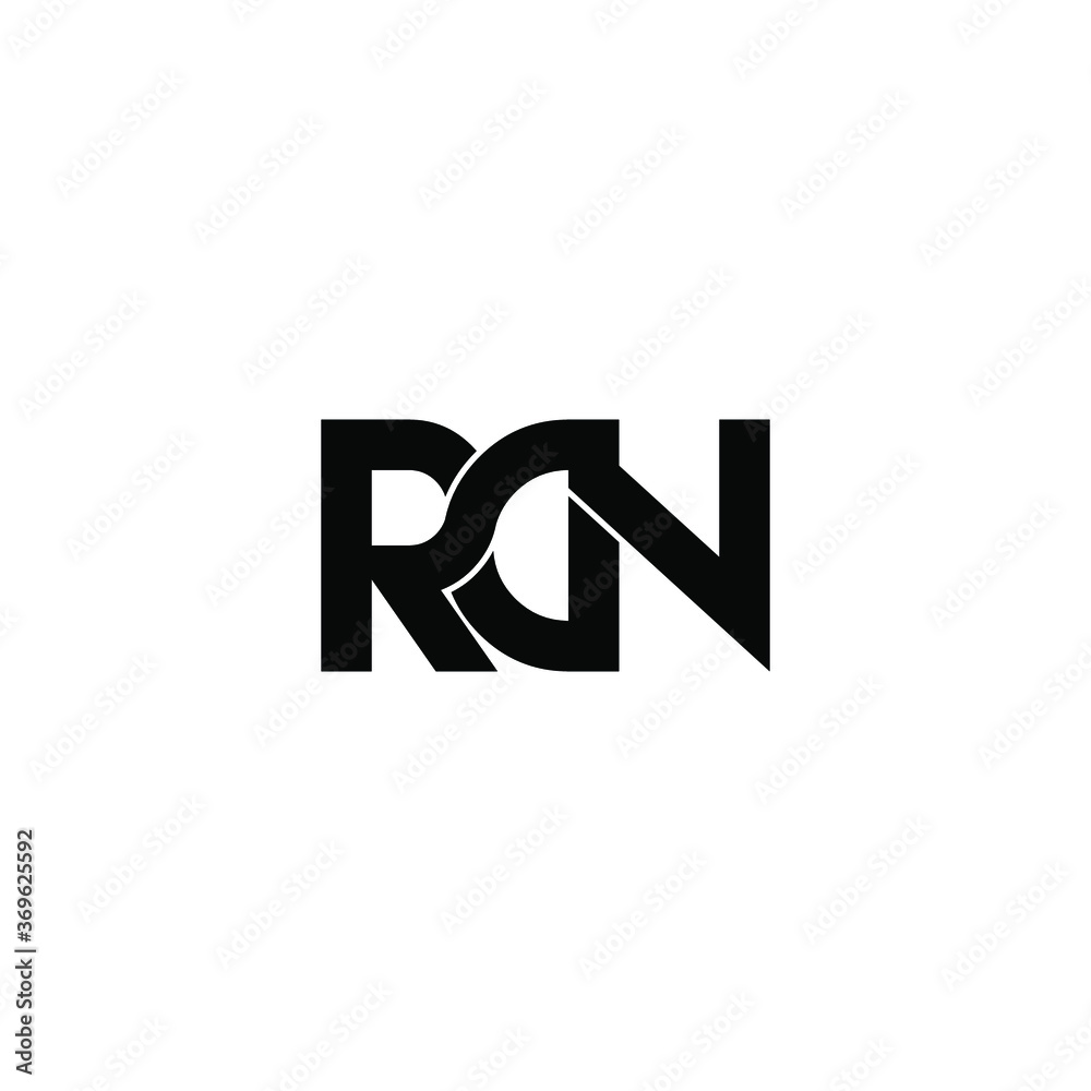 rdn letter original monogram logo design Stock Vector | Adobe Stock