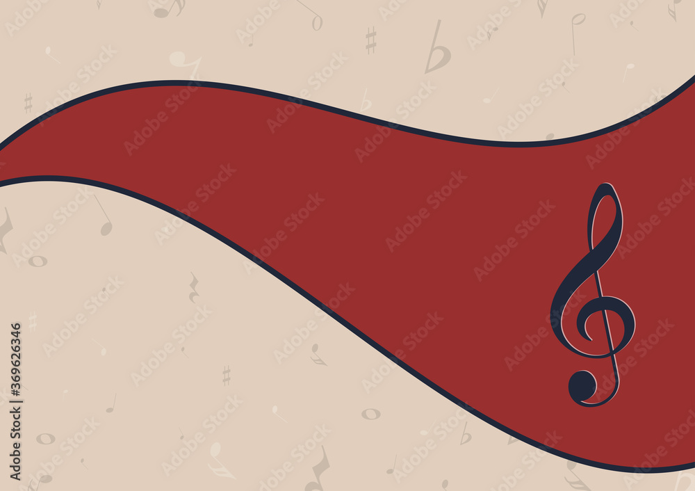 Music background for design, Vector and illustration,Template Design ...