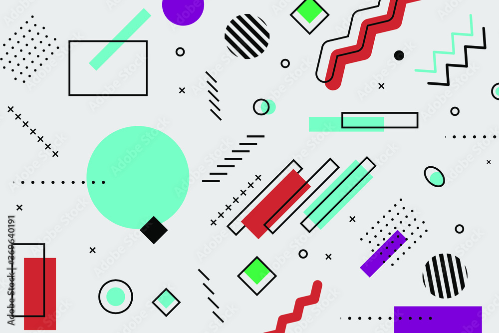 Bentuk background yang memiliki banyak bentuk seperti persegi ...